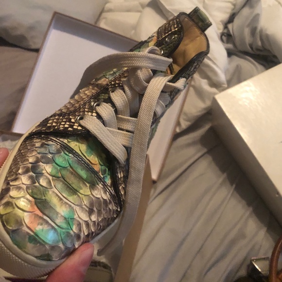 Christian Louboutin | Shoes | Christian Louboutin Red Bottom Python ...